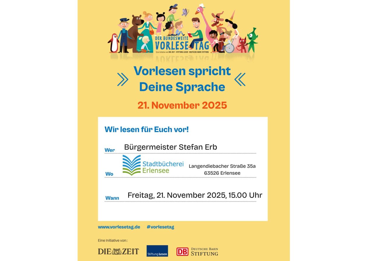 Bundesweiter Vorlesetag in der Stadtbücherei Erlensee mit Bürgermeister Stefan Erb - Erlensee ...